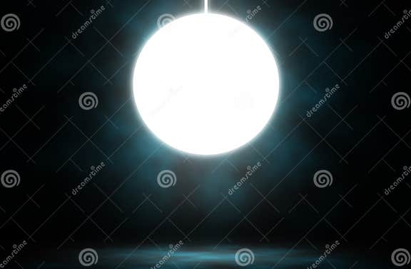 Show Spotlight Sphere Moon on Stage Background. Stock Illustration ...
