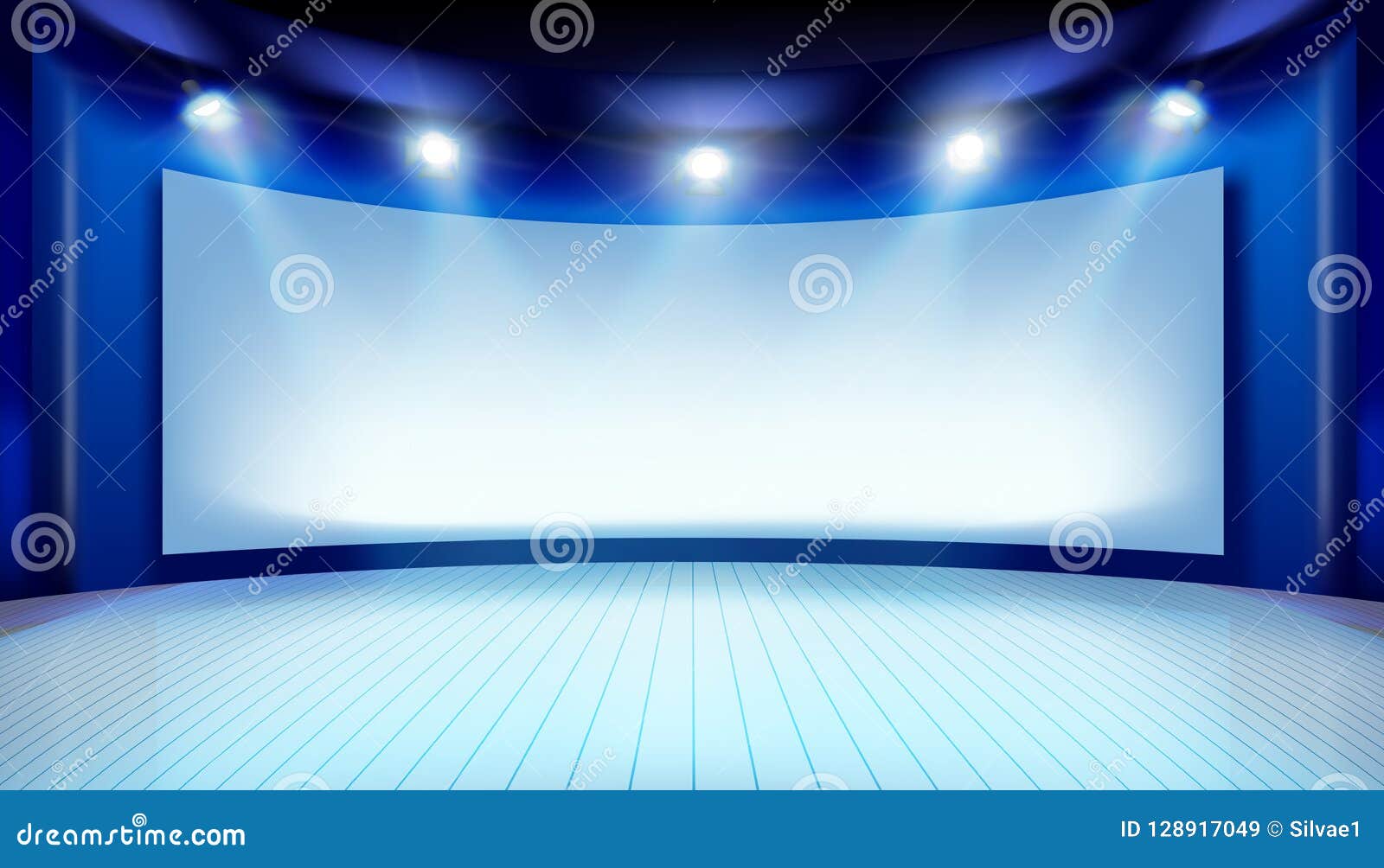 Show on the Stage. Vector Illustration. Stock Vector - Illustration of ...