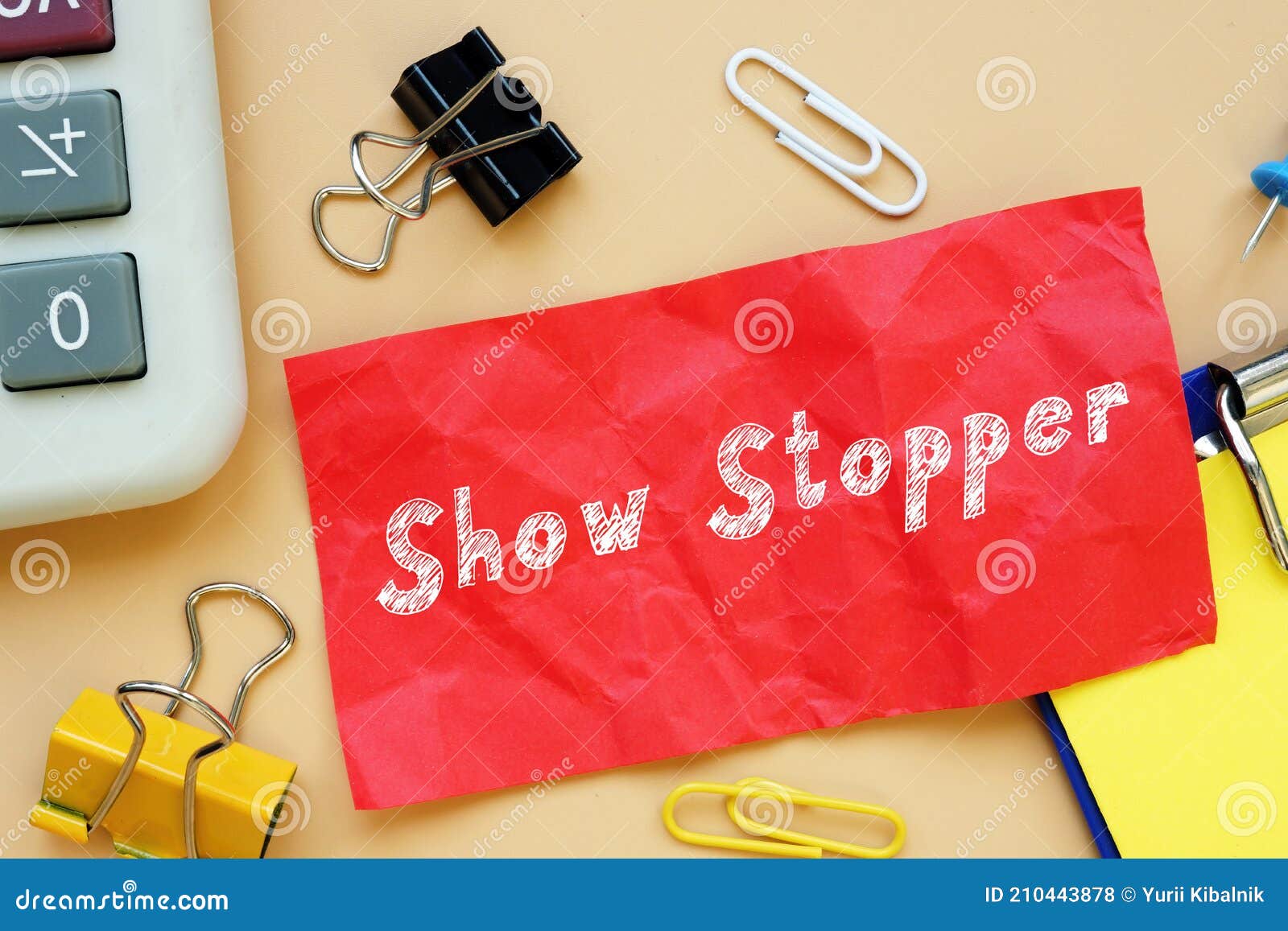 Show Stopper Inscription on the Page Stock Photo - Image of growth ...