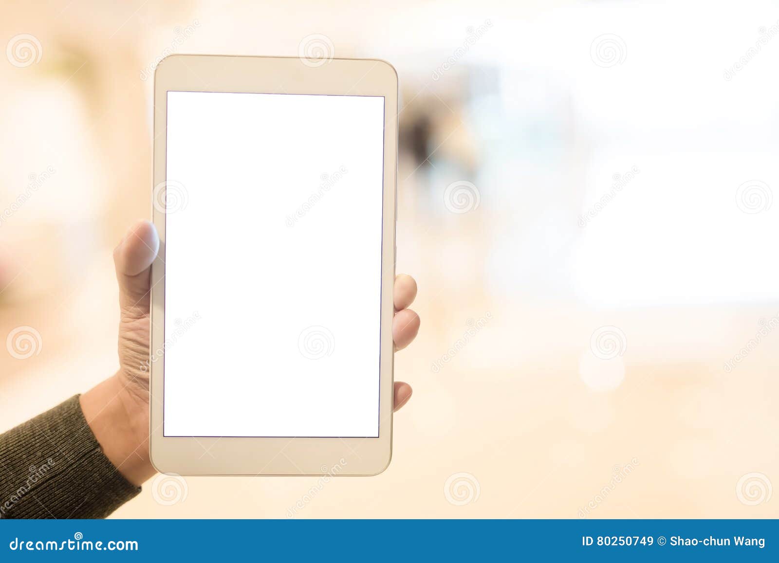 Show your phone for you stock image. Image of blank, hand - 80250749