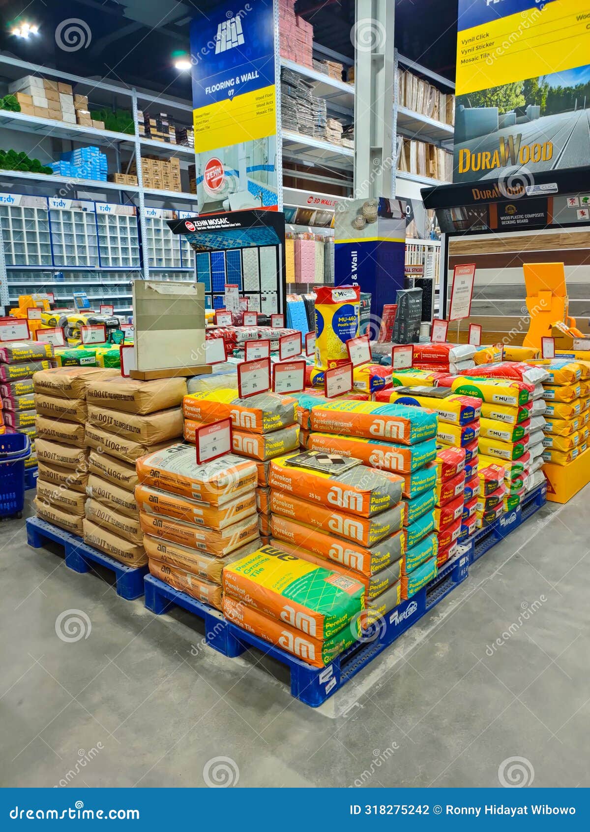 Showcase Area for Super Cement Products. Editorial Photography - Image ...