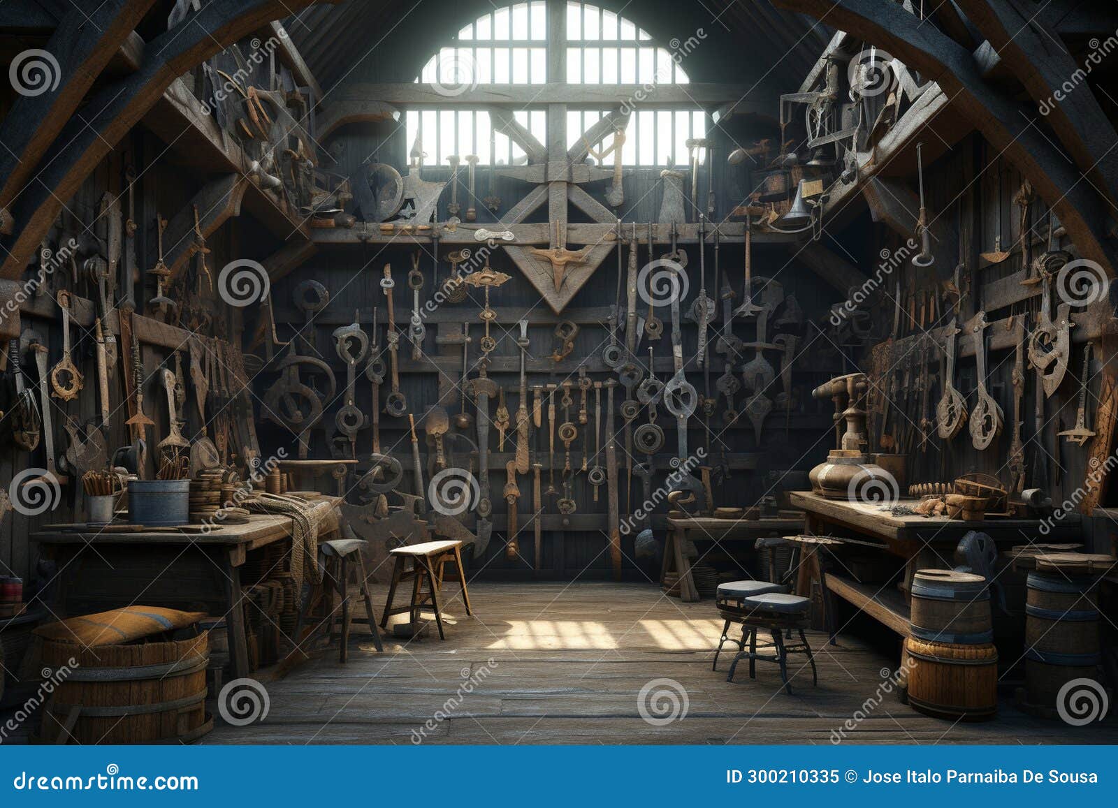 Showcase the Artistry of Medieval Blacksmiths Stock Illustration ...