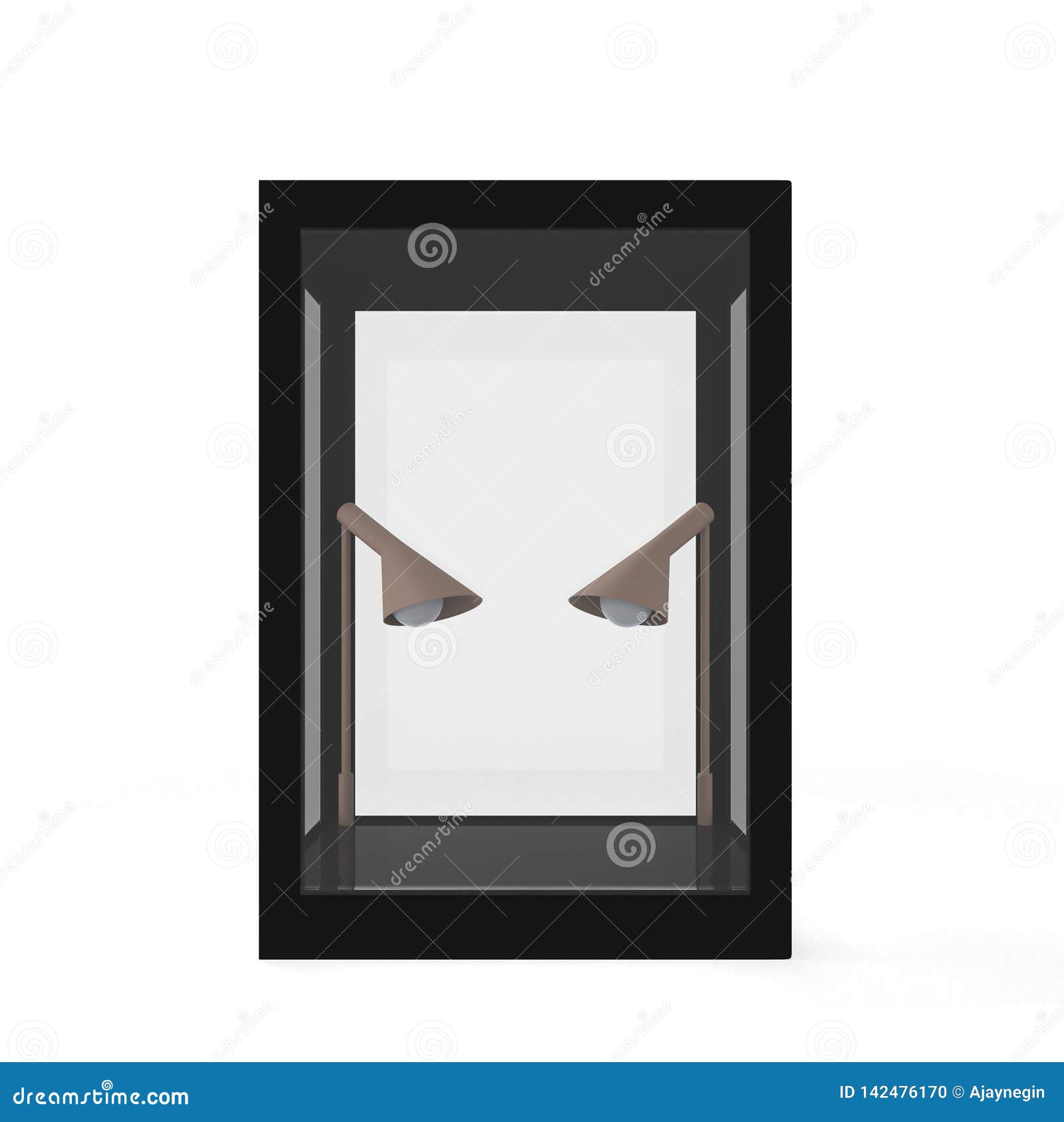 Showcase box stock illustration. Illustration of exhibit - 142476170