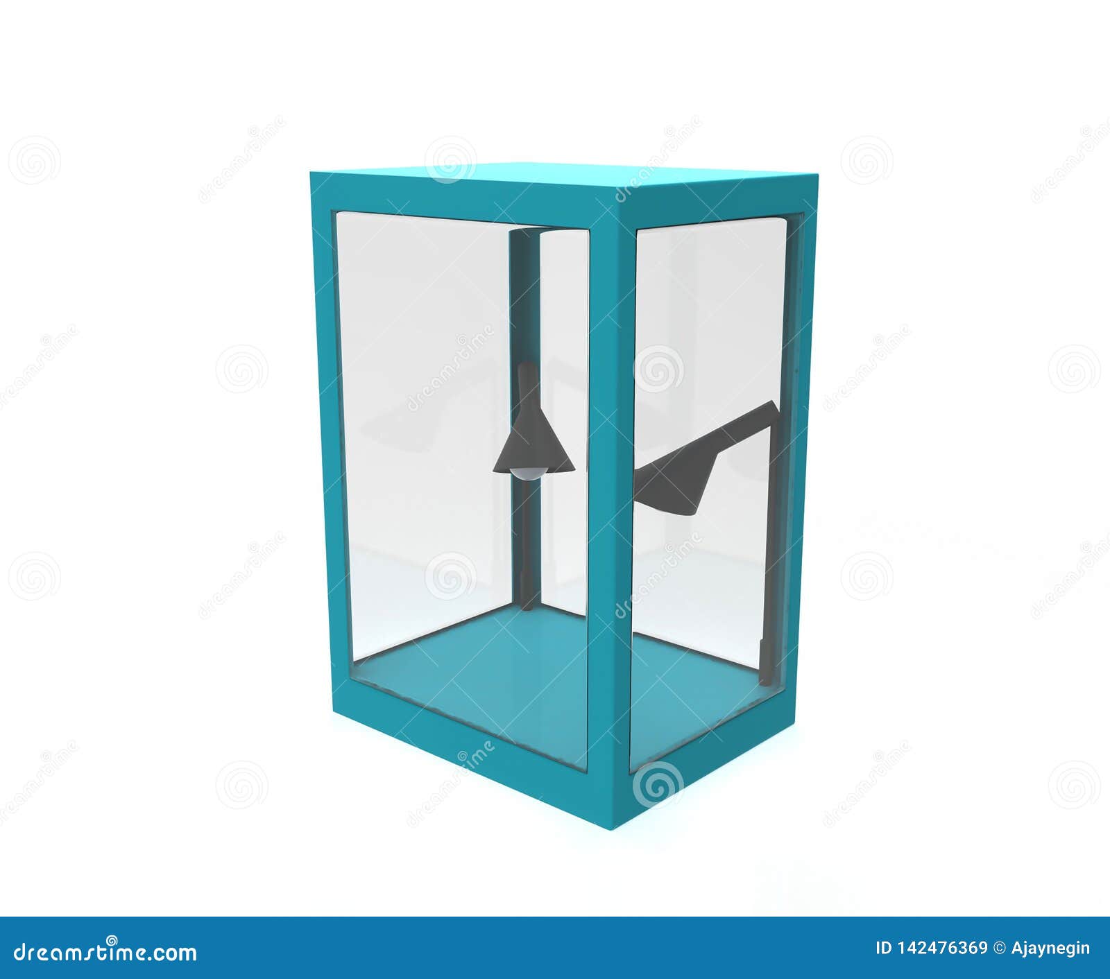 Showcase box stock illustration. Illustration of decoration - 142476369
