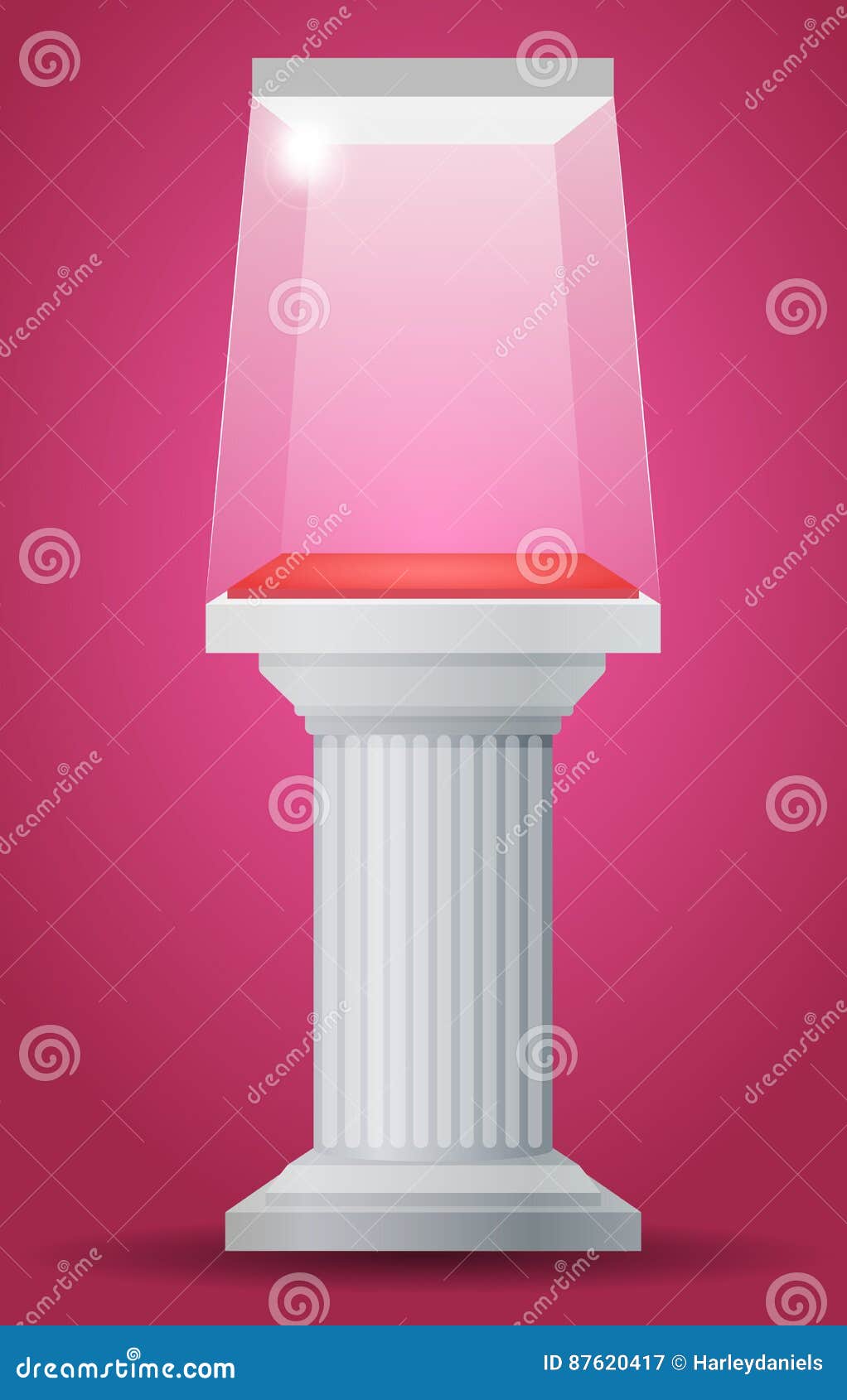 Showcase Column Pedestal Vector Image Stock Illustrations – 214 ...
