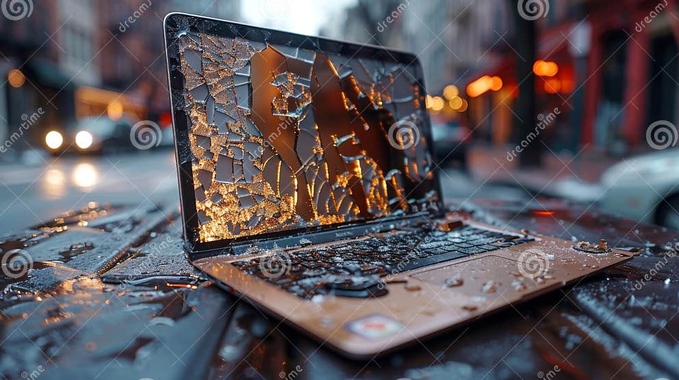 Showcase the Delicate Process of Replacing a Cracked or Damaged Laptop ...