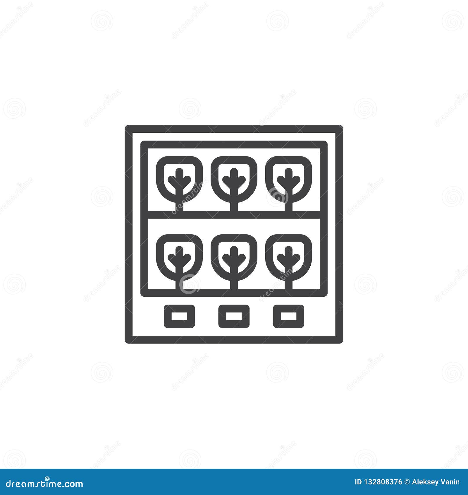Showcase Display Outline Icon Stock Vector - Illustration of graphics ... Showcase Display Outline Icon Stock Vector - Illustration of graphics ...