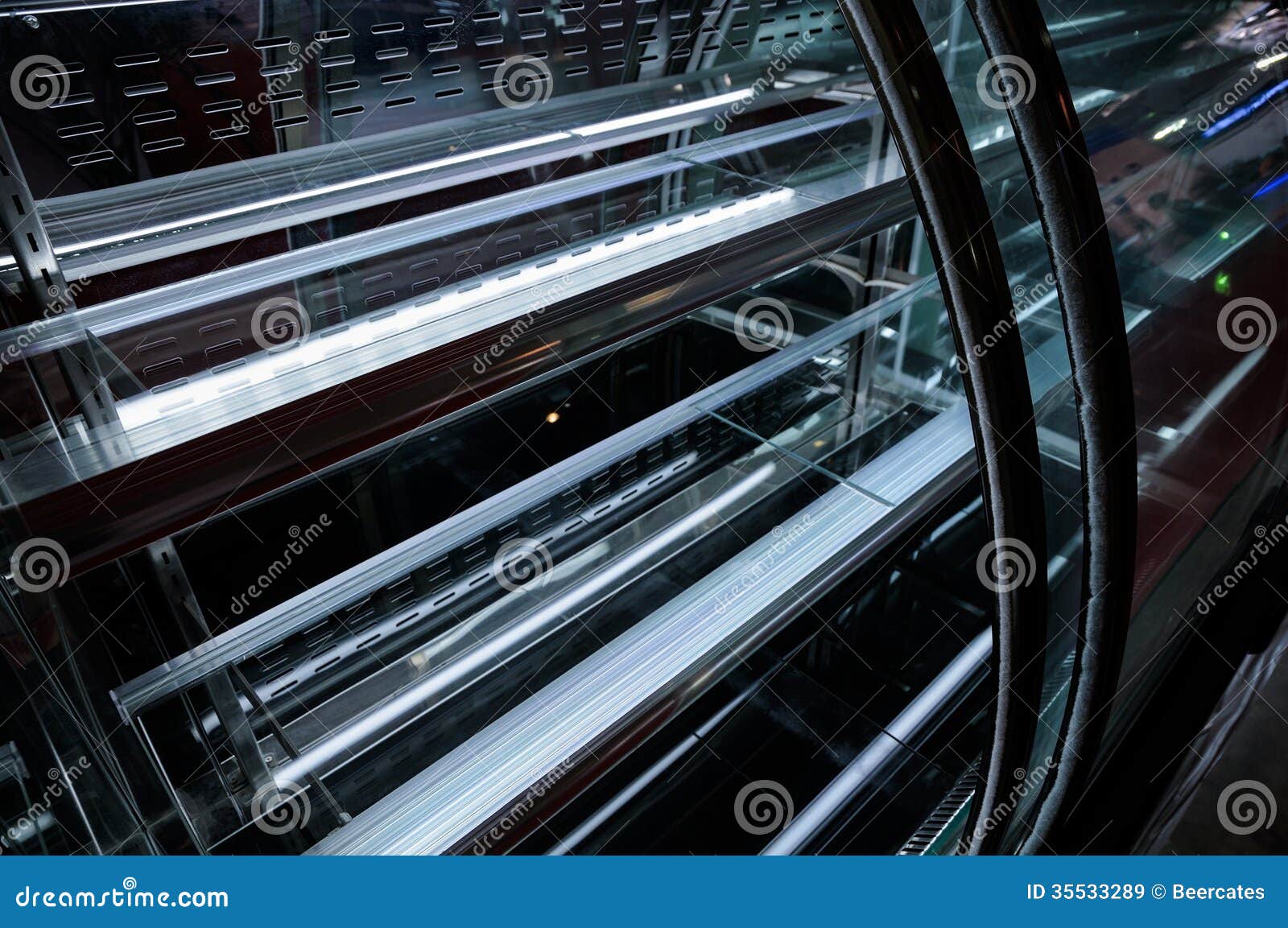 Showcase with glass racks stock image. Image of rack - 35533289