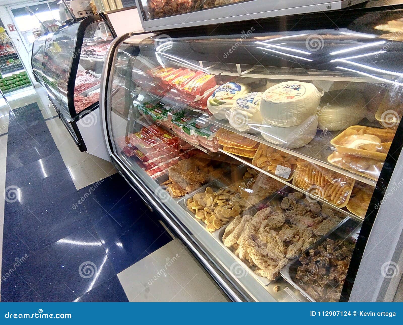 Showcases editorial stock image. Image of grocery, showcase - 112907124