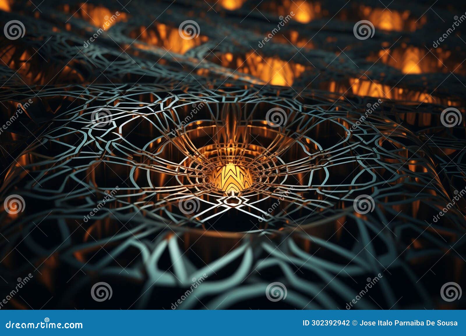 Islamic Patterns On A Mosque Dome Stock Photography | CartoonDealer.com ...