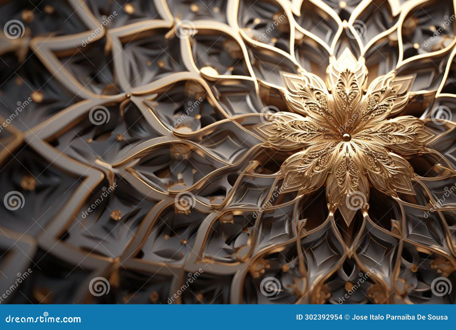 Islamic Patterns On A Mosque Dome Stock Photography | CartoonDealer.com ...