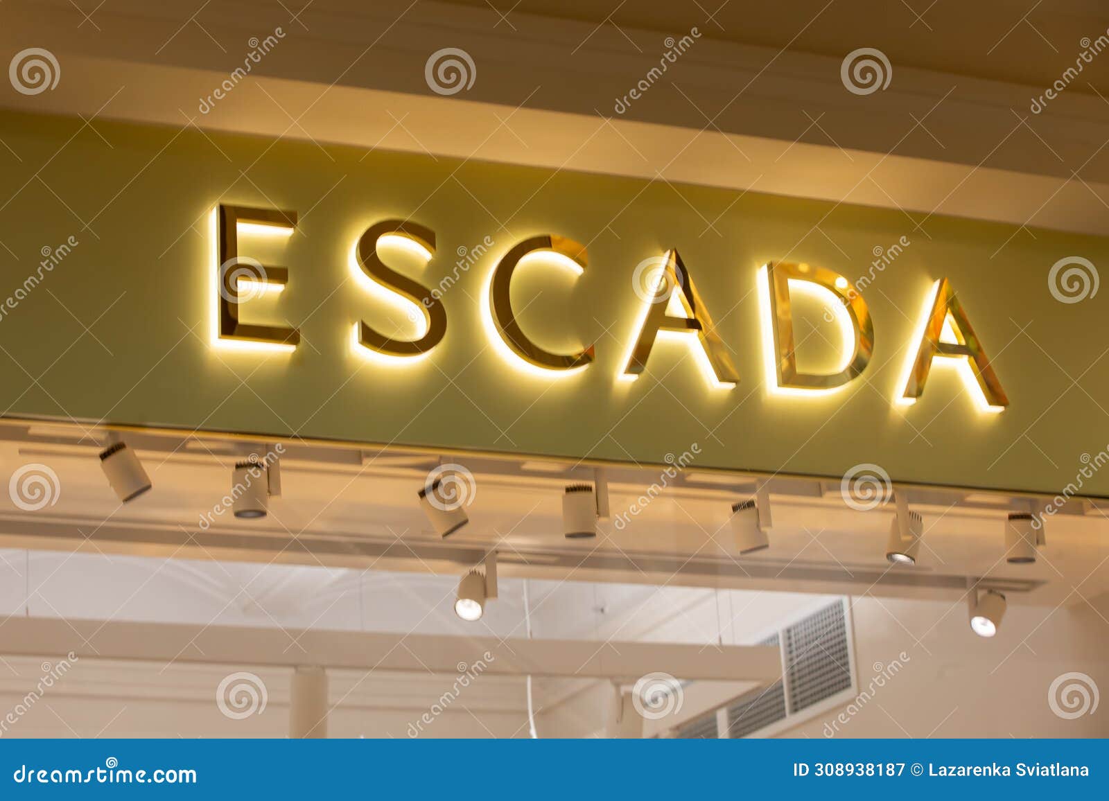 Showcase of a Store of the German Brand Escada Editorial Photography ...