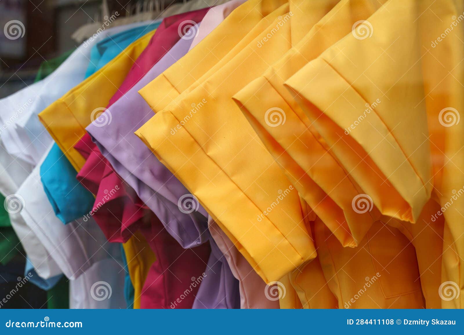 Showcase of a Store Selling Special Clothing for the Service Sector ...