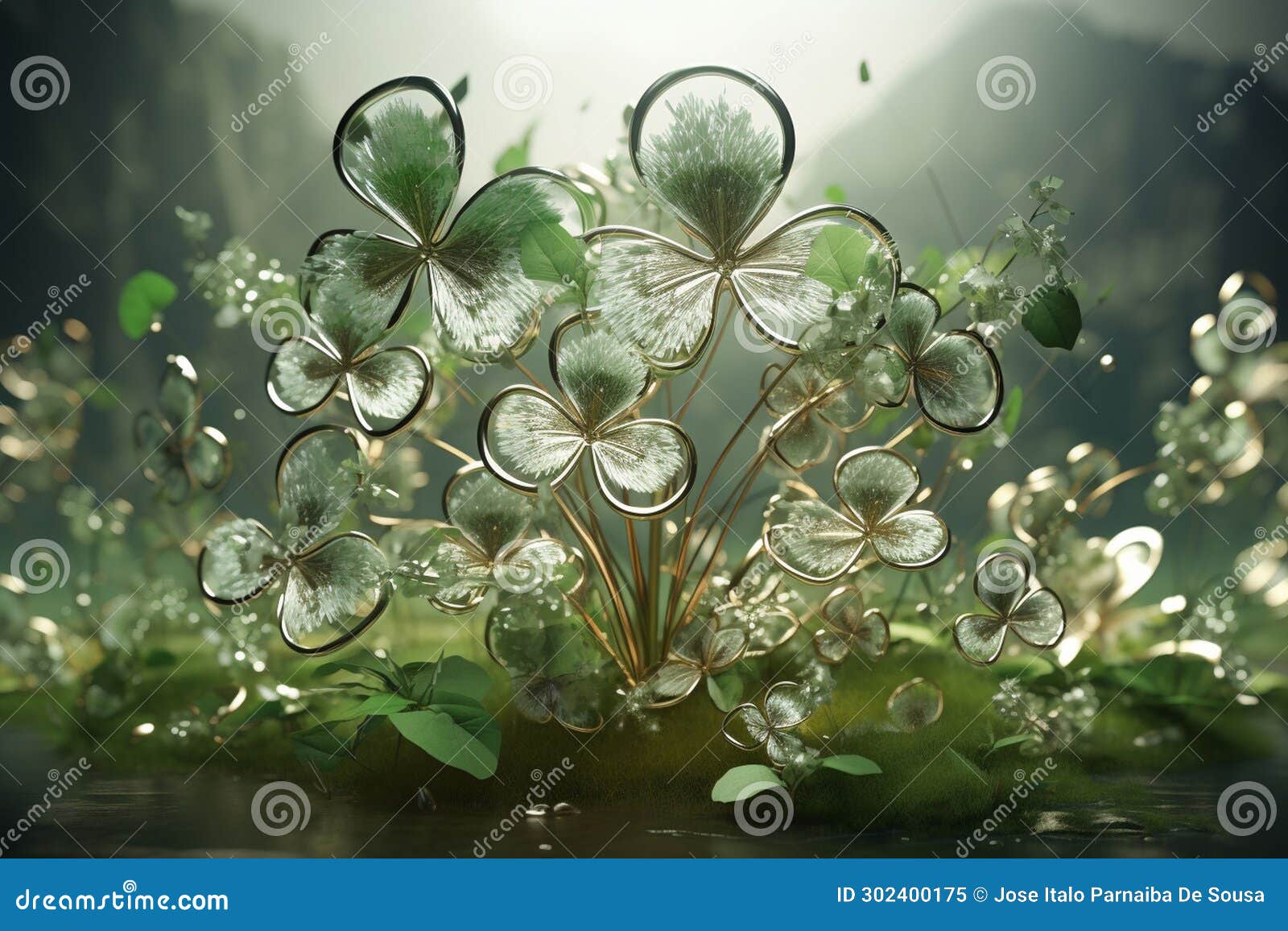 Showcase the Versatility of Clover Motifs in Stock Illustration ...