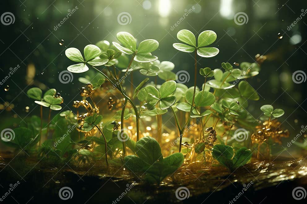 Showcase the Versatility of Clover Motifs in Stock Illustration ...