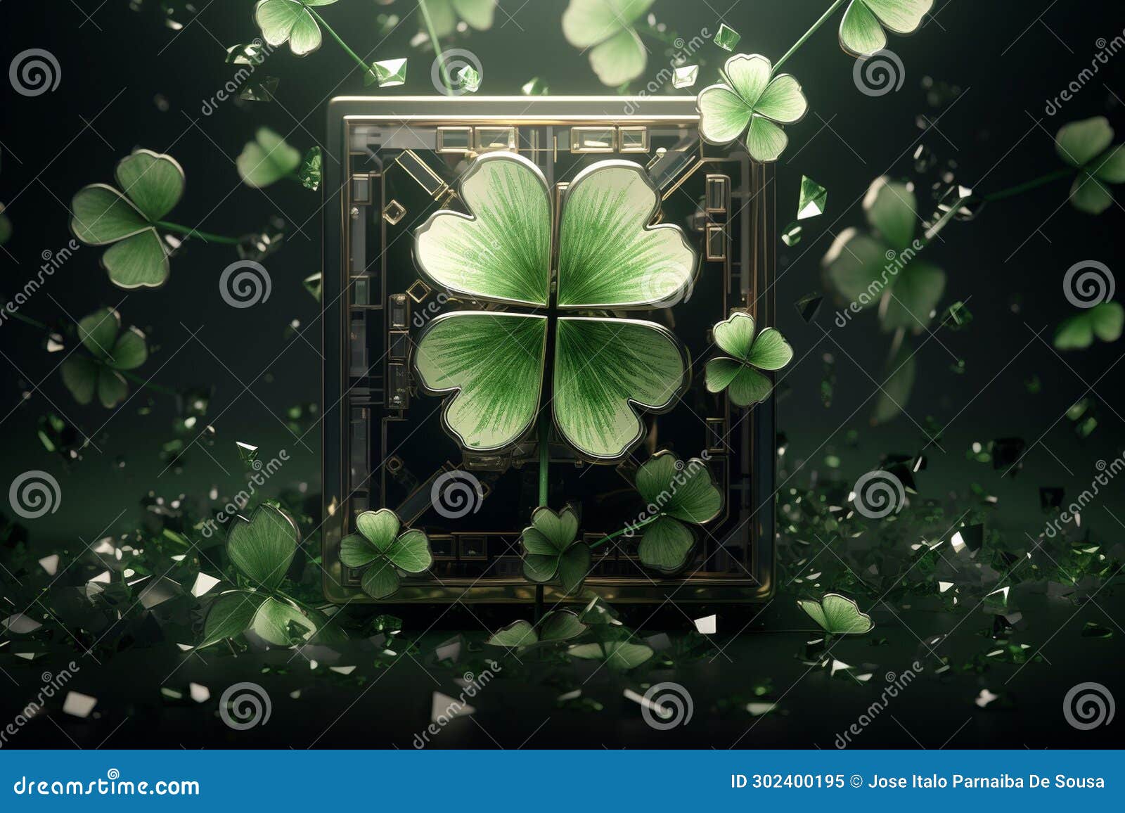 Showcase the Versatility of Clover Motifs in Stock Illustration ...