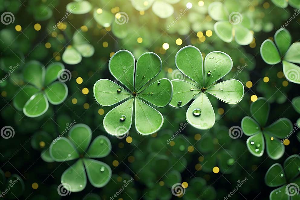 Showcase the Versatility of Clover Motifs in Stock Illustration ...