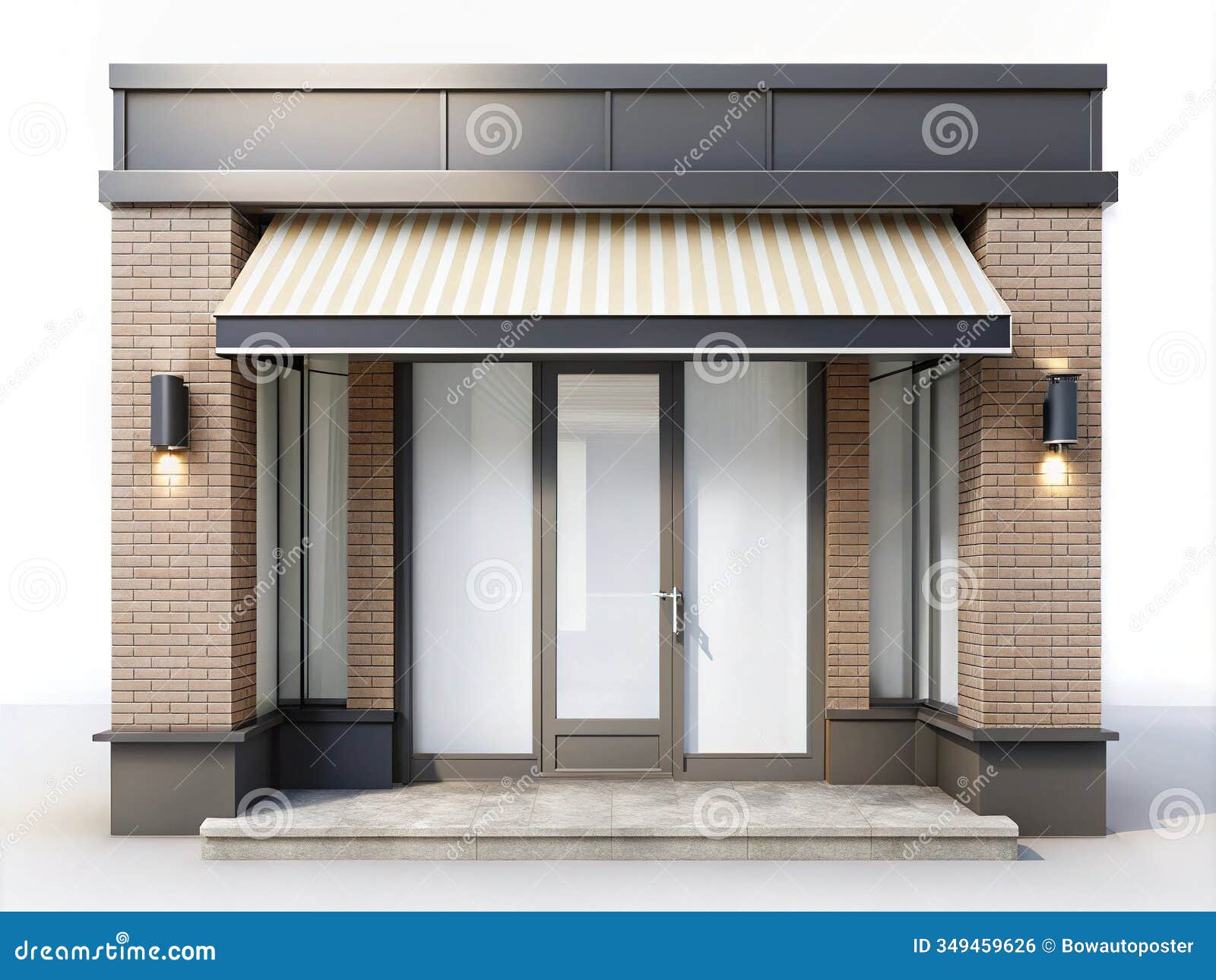 Modern Storefront Mockup Customizable Display Template for Retail Environments Design Your Ideal ...