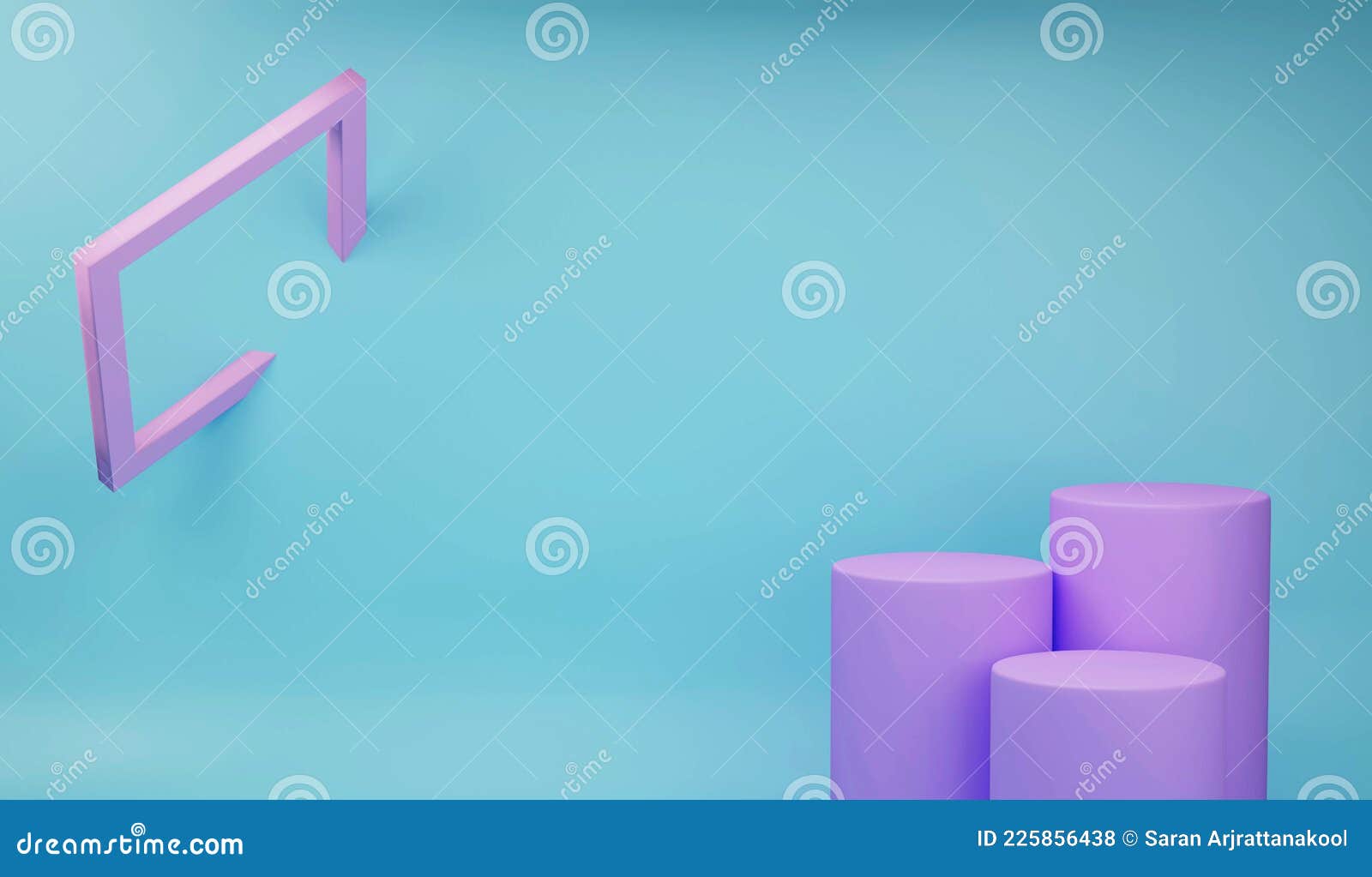 The Pedestal on Rose Background with Cylindrical Stand Concept Backdrop ...