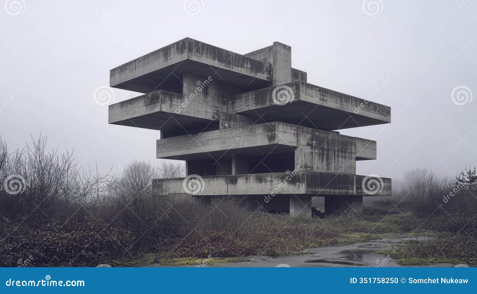 Showcasing Brutalist Architecture Abandoned Concrete Structures in an ...