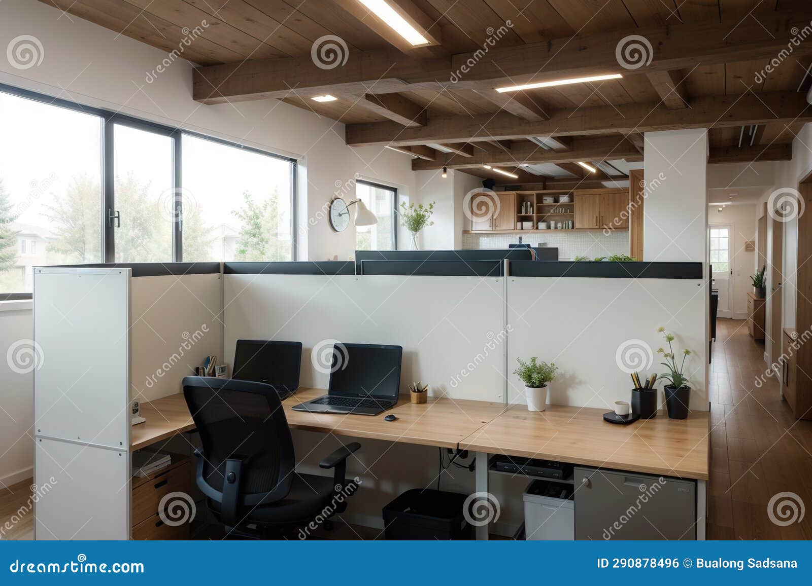 Showcasing Interior Design in Style Cottage Core Stock Illustration ...