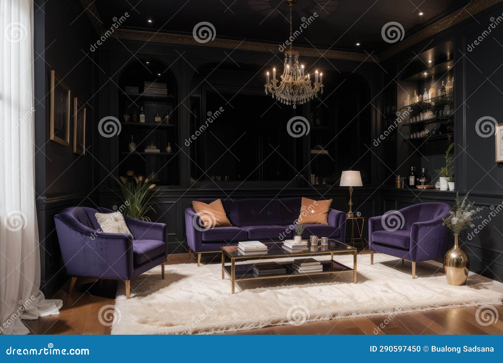 Showcasing Interior Design in Style Iconic Illusion Stock Illustration ...