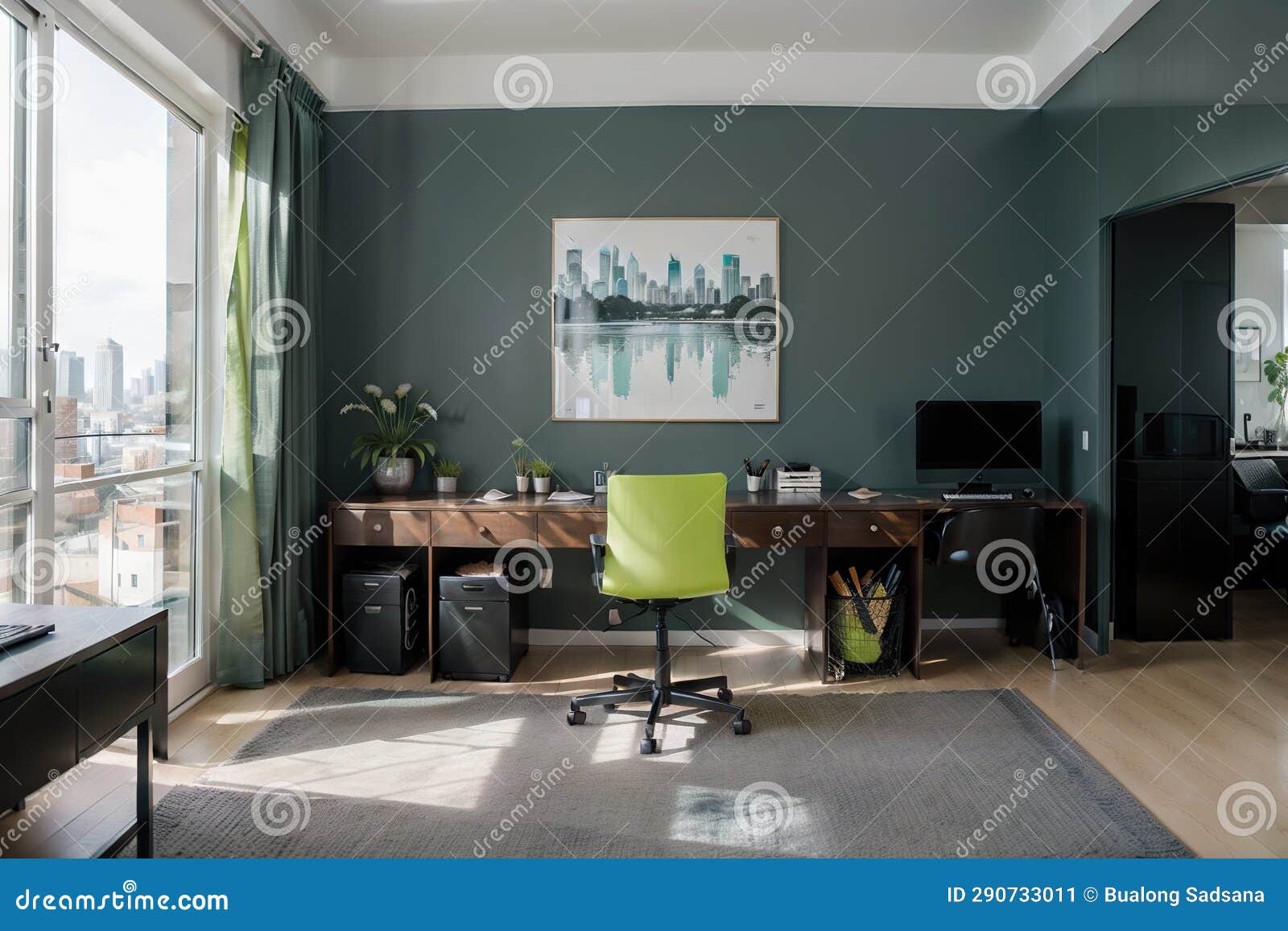Showcasing Interior Design in Style Iconic Illusion Stock Illustration ...