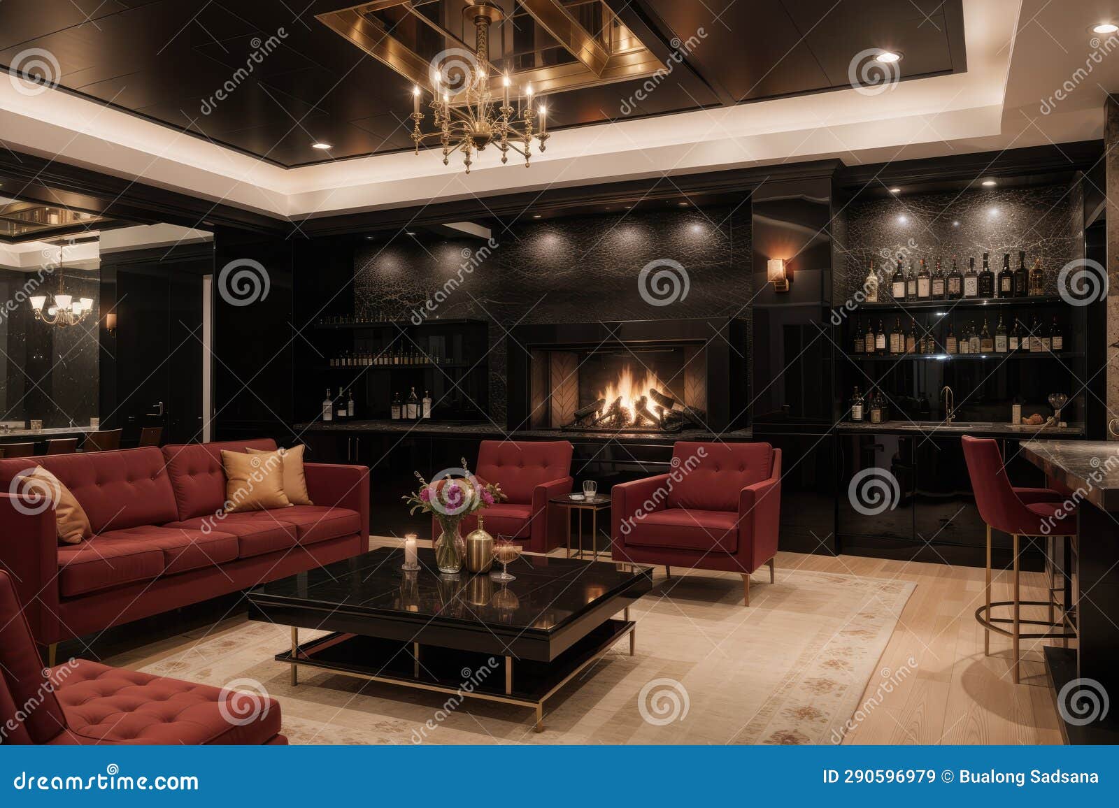 Showcasing Interior Design in Style Intimate Illusion Stock ...