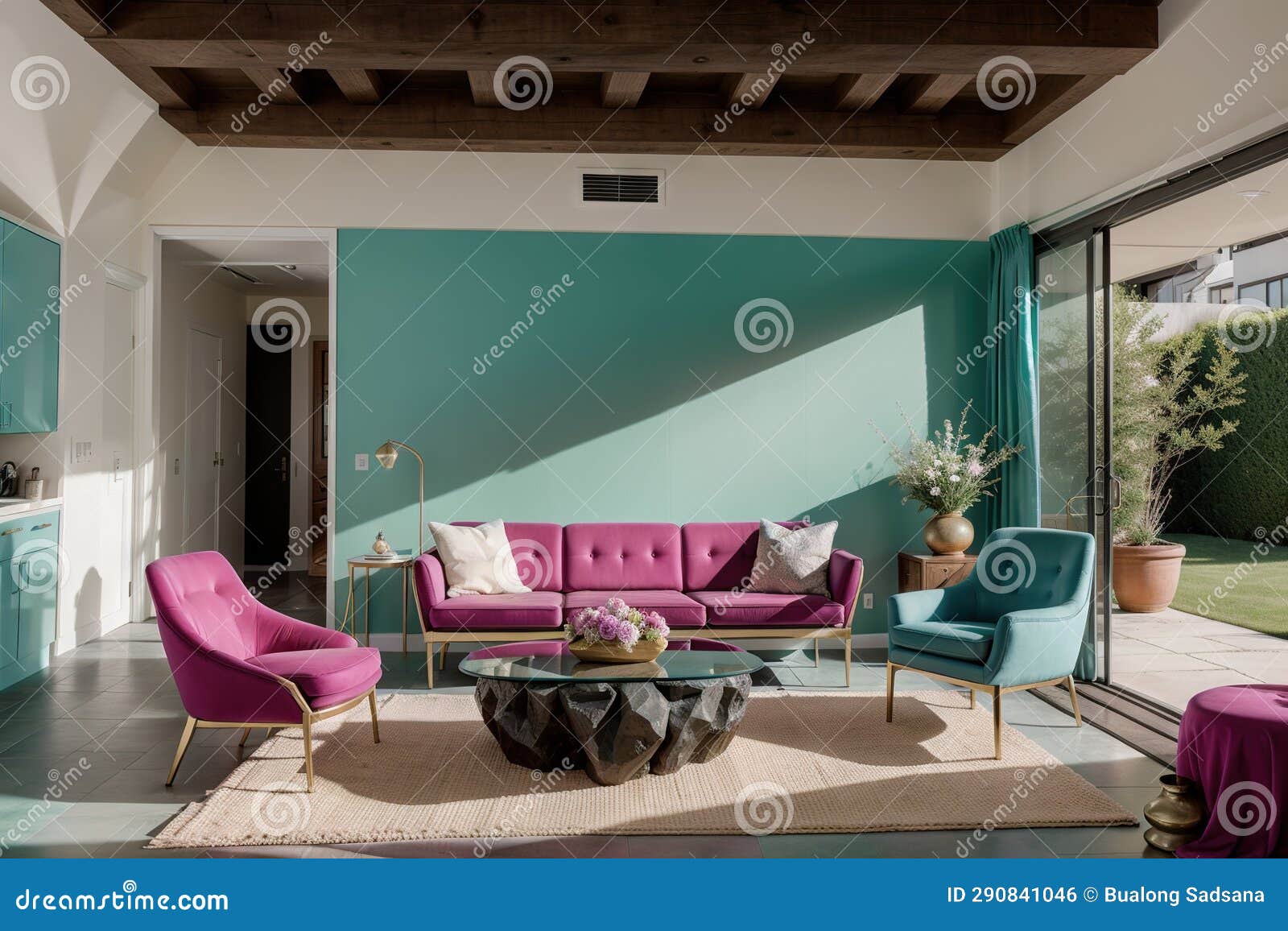 Showcasing Interior Design in Style Lavish Layers Stock Illustration ...