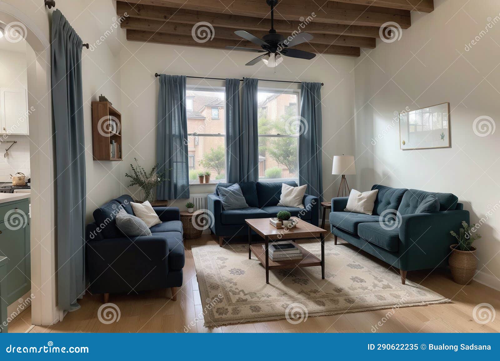 Showcasing Interior Design In Style Quaint Quarters Stock Image ...