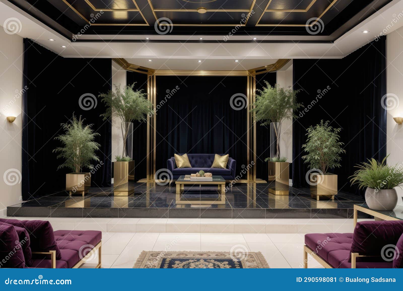 Showcasing Interior Design In Style Spatial Splendor Royalty-Free Stock ...