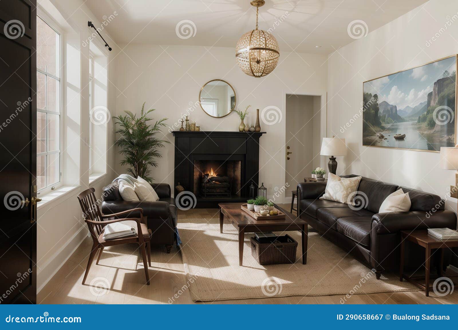 Showcasing Interior Design in Style Traditional Tranquility Stock ...