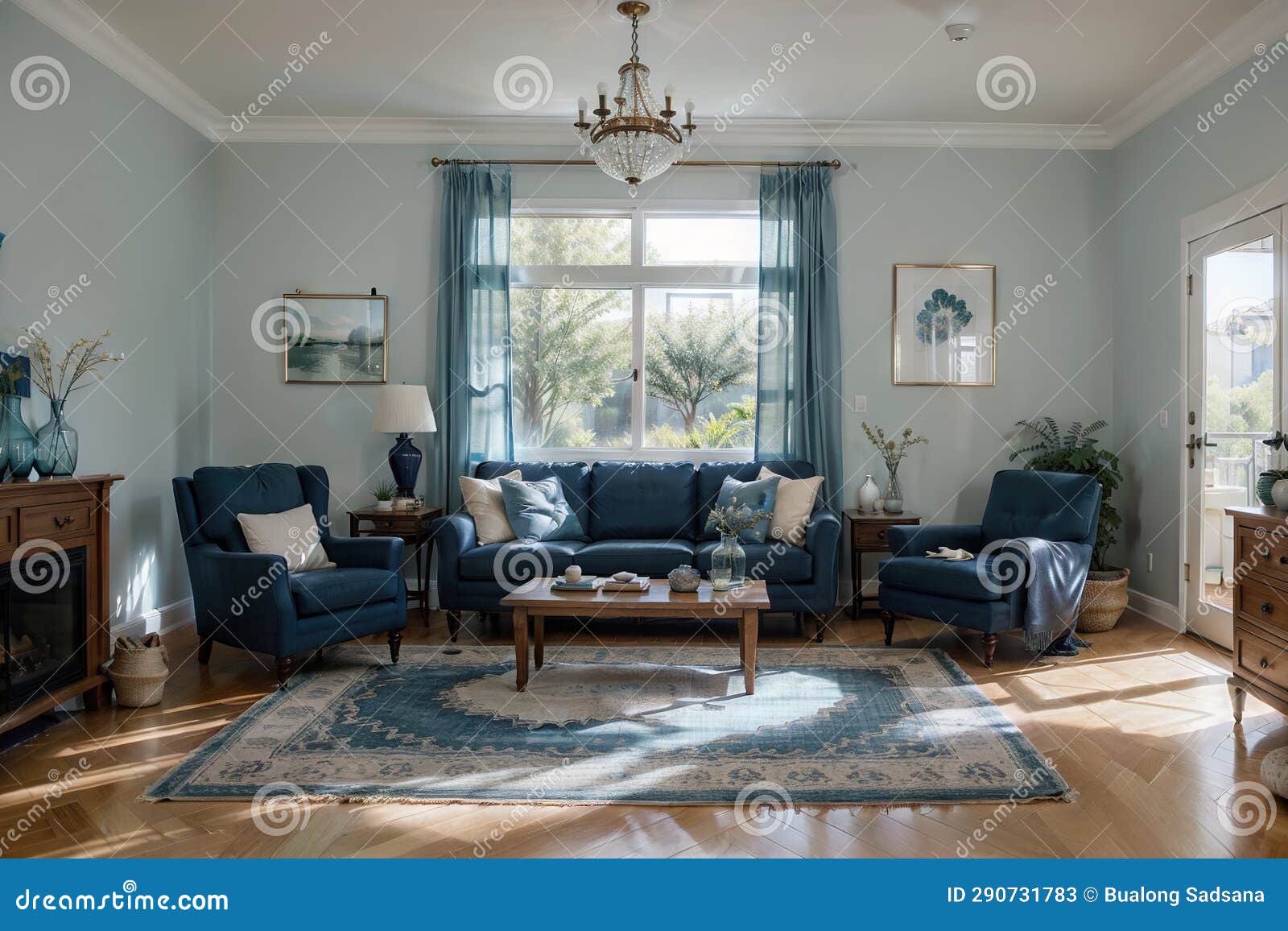 Showcasing Interior Design in Style Tranquil Tranquility Stock ...