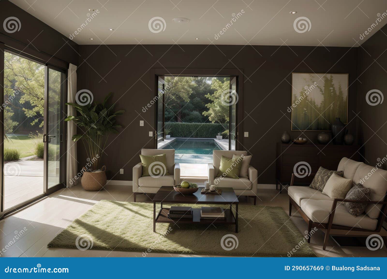 Showcasing Interior Design in Style Tranquil Tranquility Stock ...