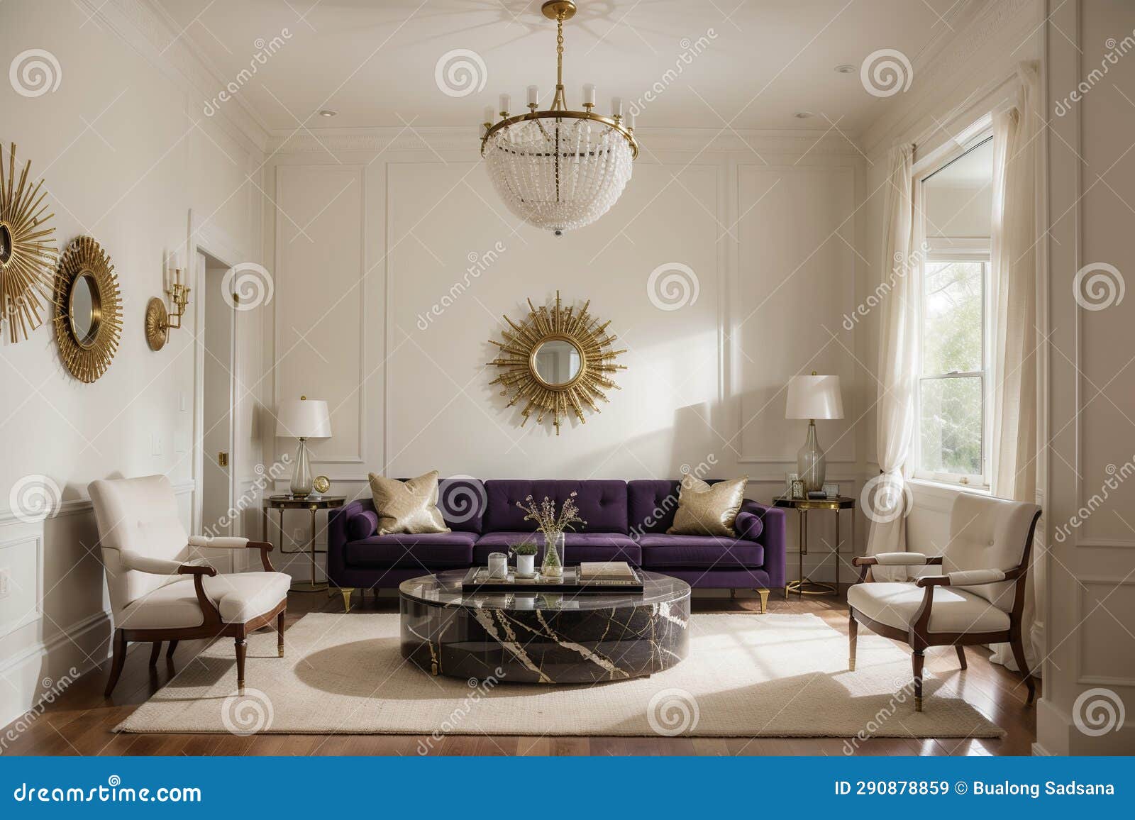 Showcasing Interior Design in Style Tranquil Tranquility Stock ...