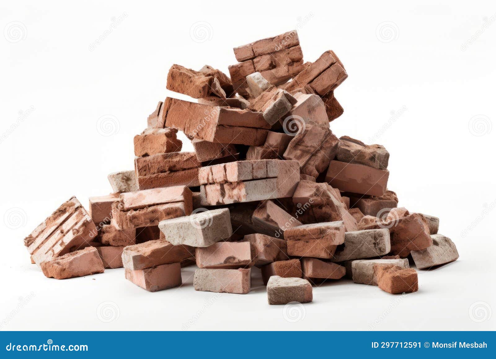 Unleashed Power: Smashed Brick in a Stack- a Dynamic Display of Force ...