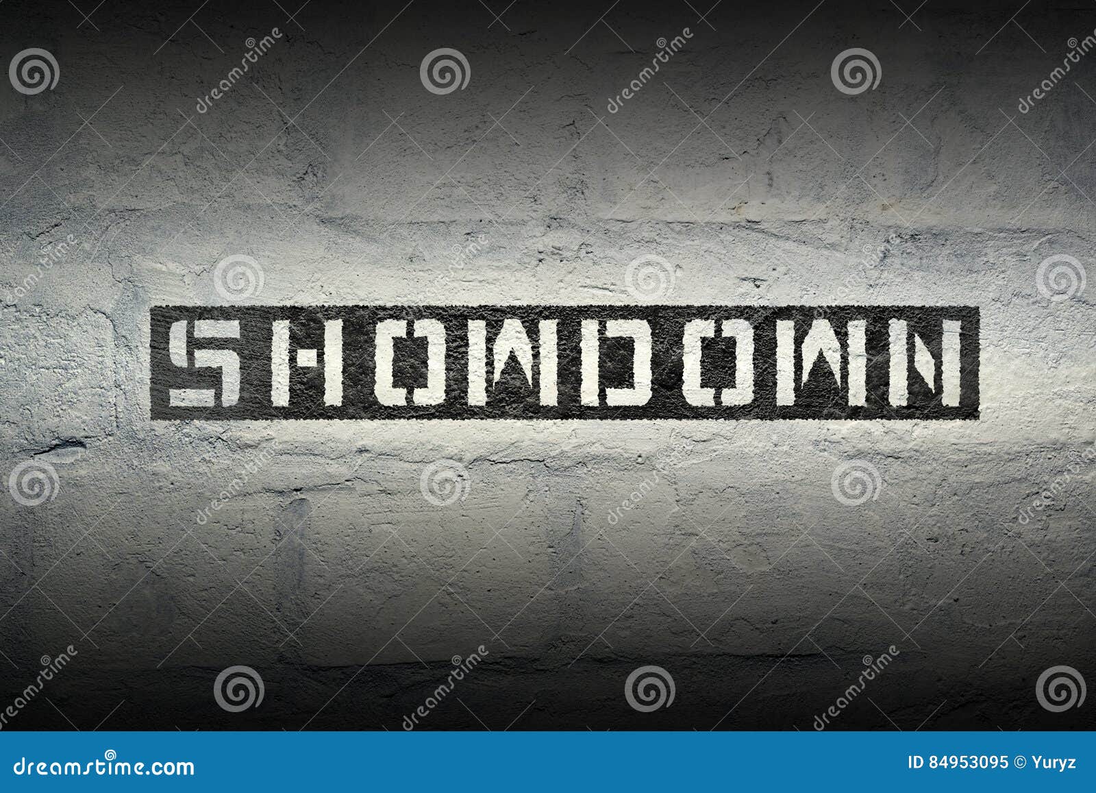 Showdown WORD GR stock image. Image of black, grunge - 84953095