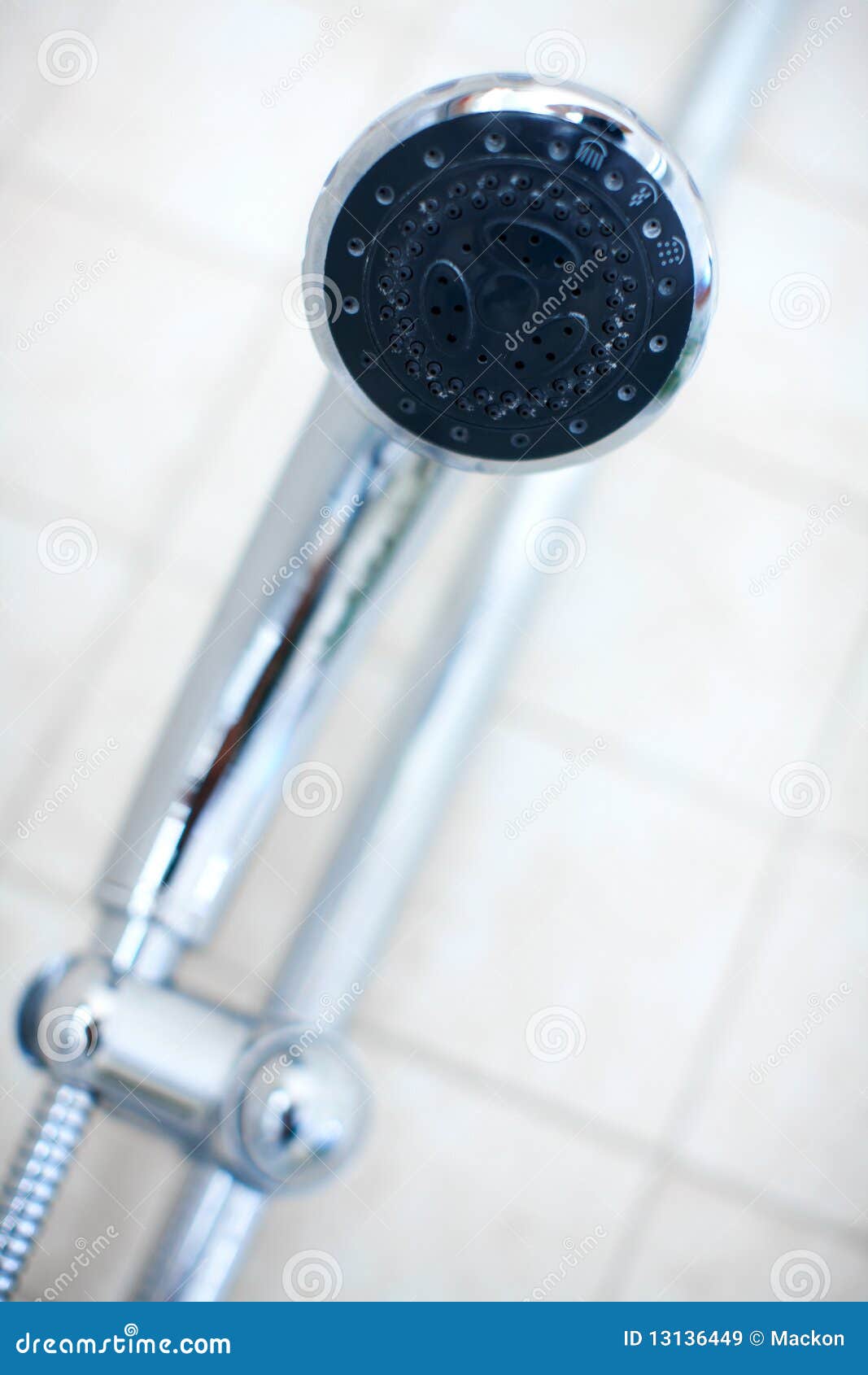 Shower stock image. Image of silver, bathroom, indoors - 13136449