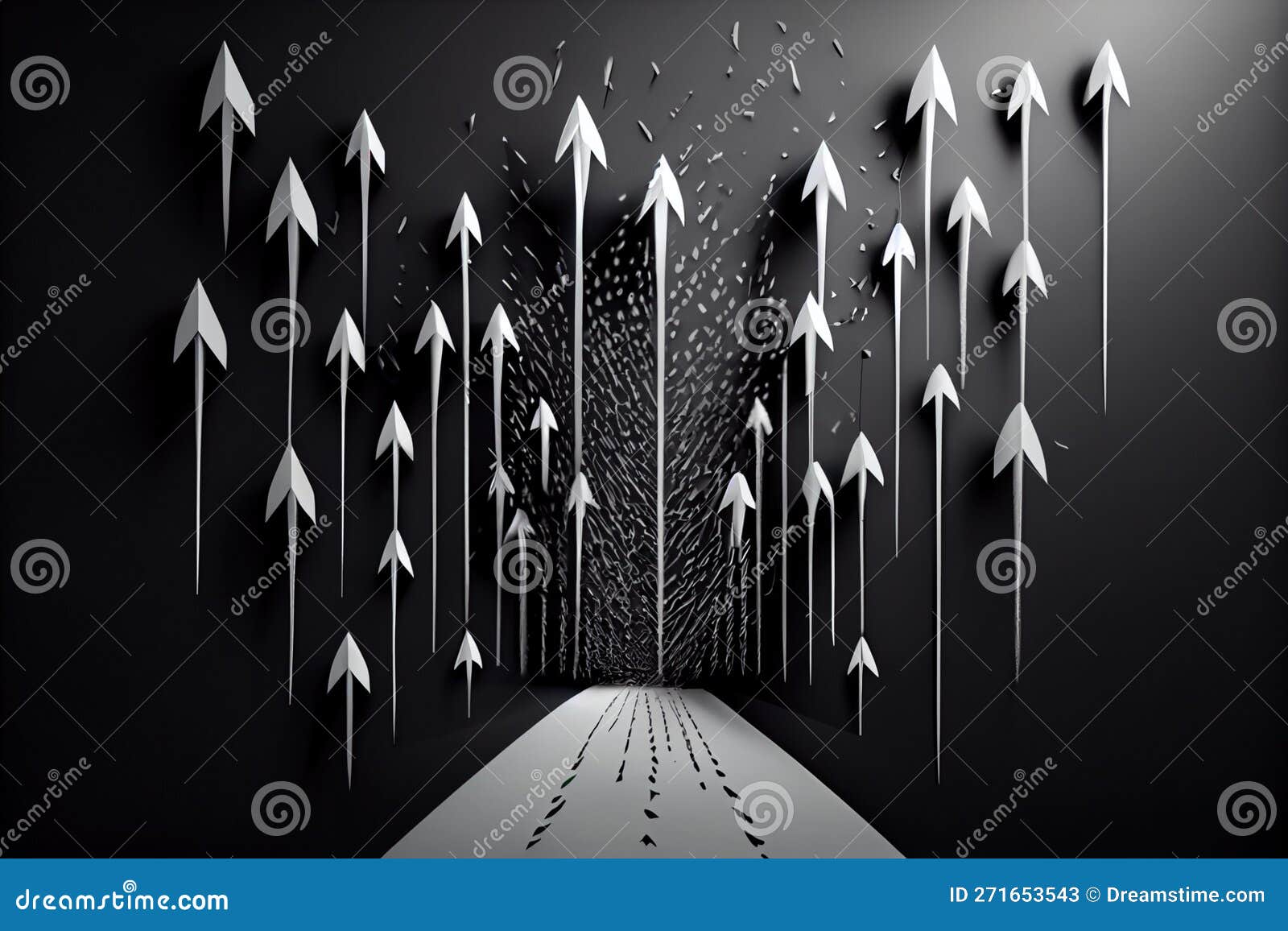 Shower of Arrows, Direction and Intention, Made with Generative AI ...