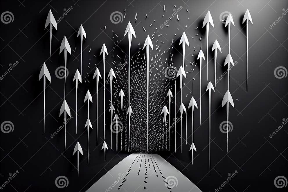 Shower of Arrows, Direction and Intention, Made with Generative AI ...