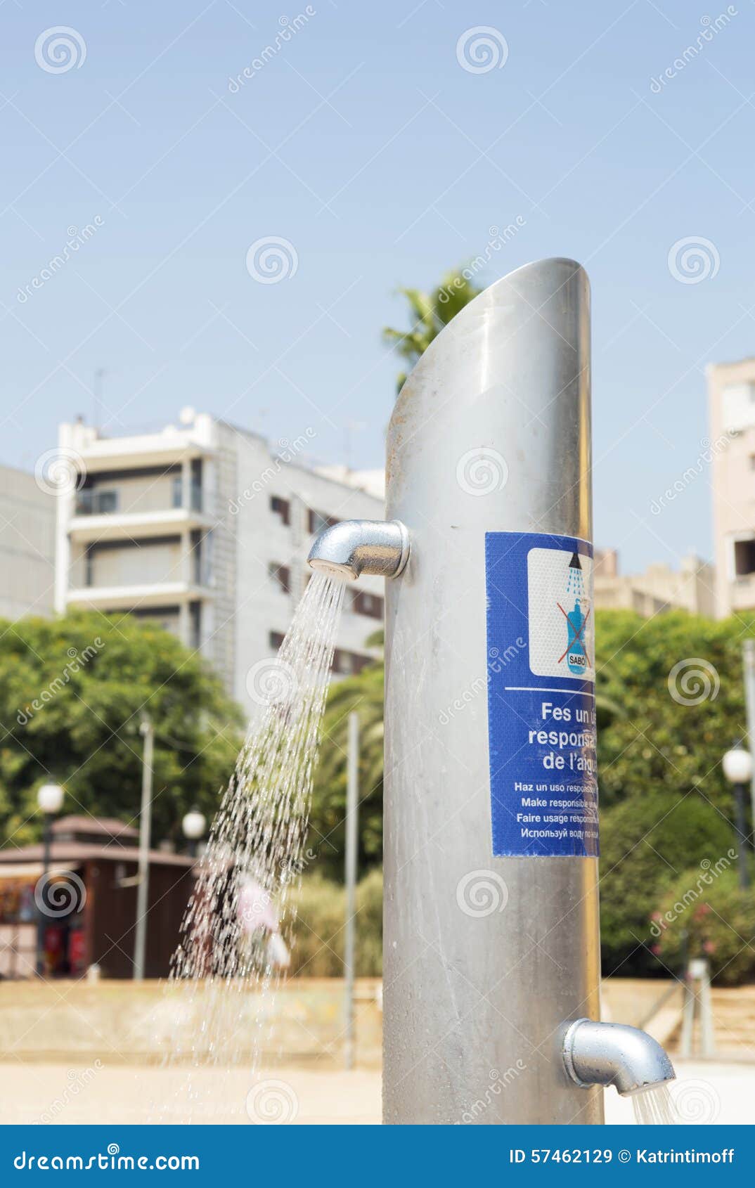 Shower on a beach stock image. Image of nature, ocean - 57462129