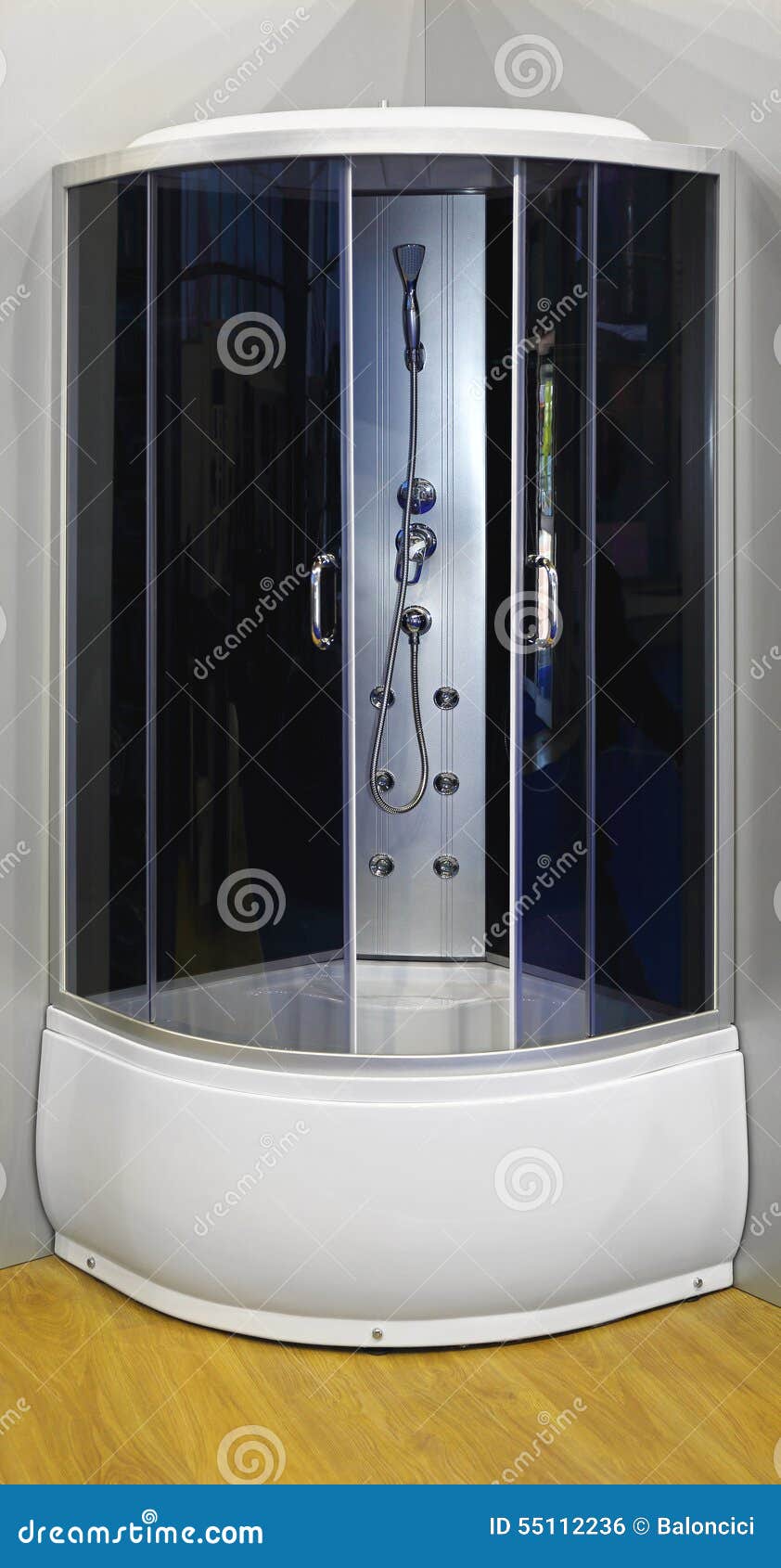 Shower Cabin stock photo. Image of glass, cabin, shower - 55112236