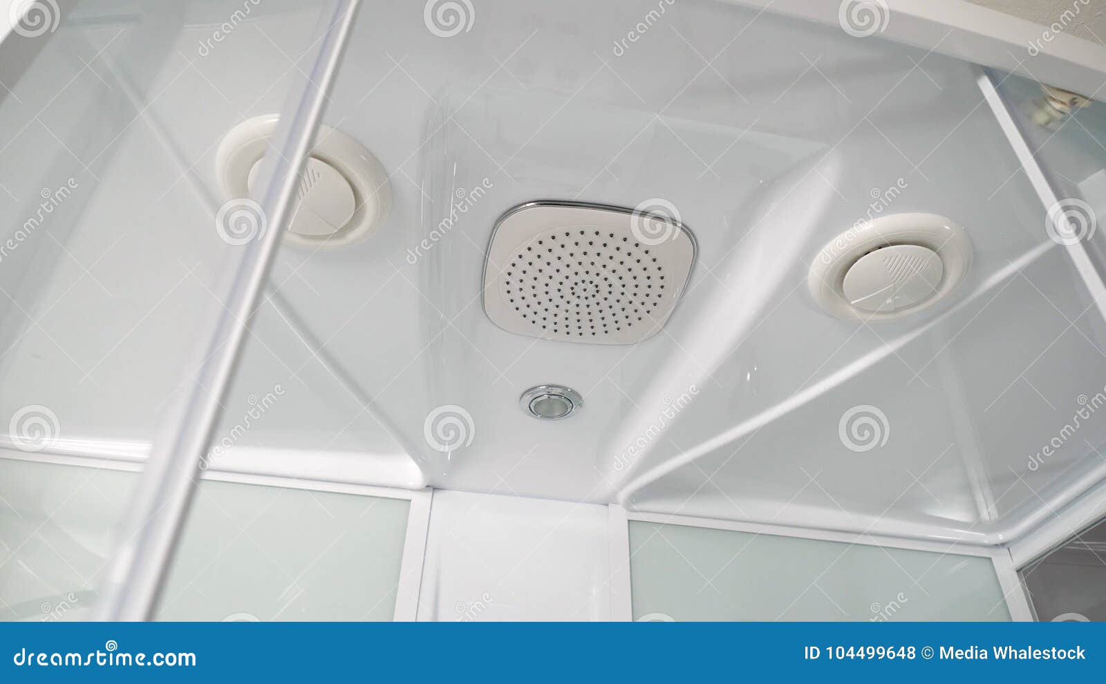Shower Cabin. Sliding Mechanism of a Shower Cabin Stock Photo - Image ...