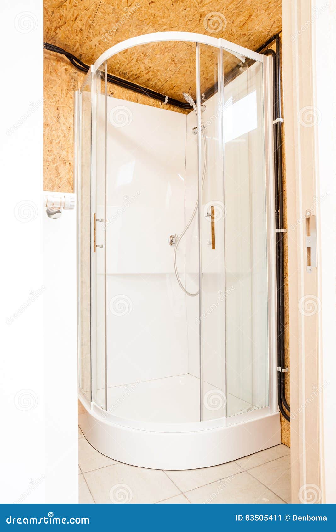 An shower cabin stock image. Image of empty, shower, contemporary ...