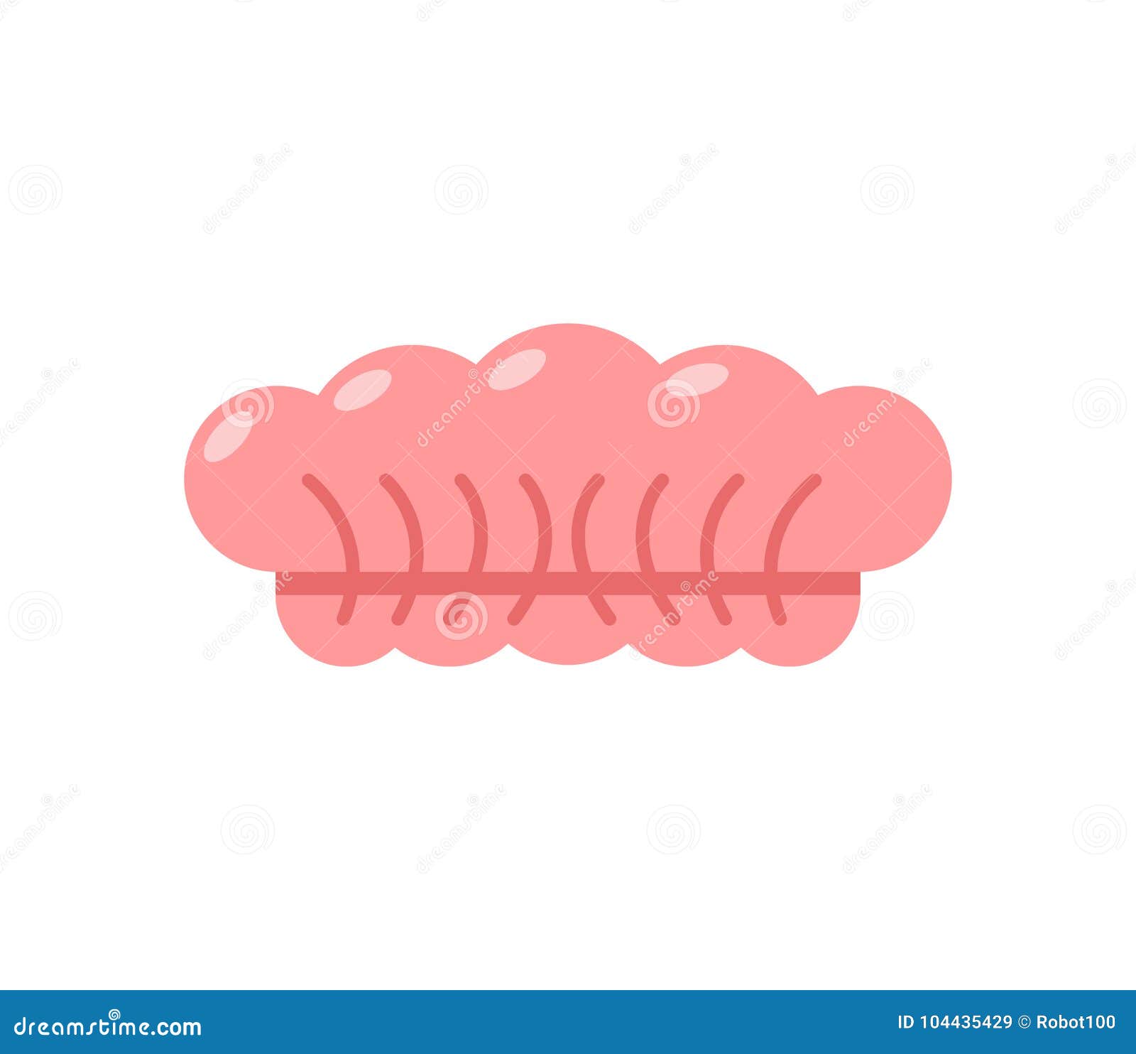 Shower Cap Isolated. Pink Swim Hat. Vector Illustration. Stock Vector ...