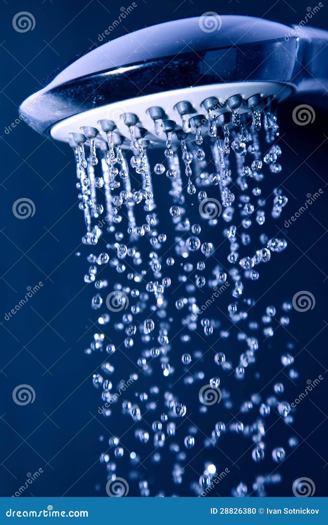 Shower drops blue stock photo. Image of hygiene, fresh - 28826380