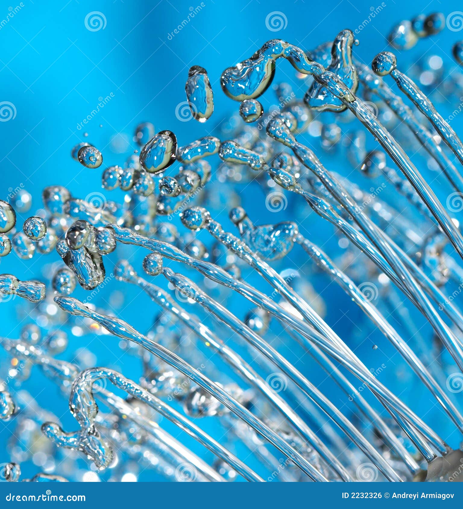 Shower with Drops of Water... Stock Photo - Image of blue, flowing: 2232326