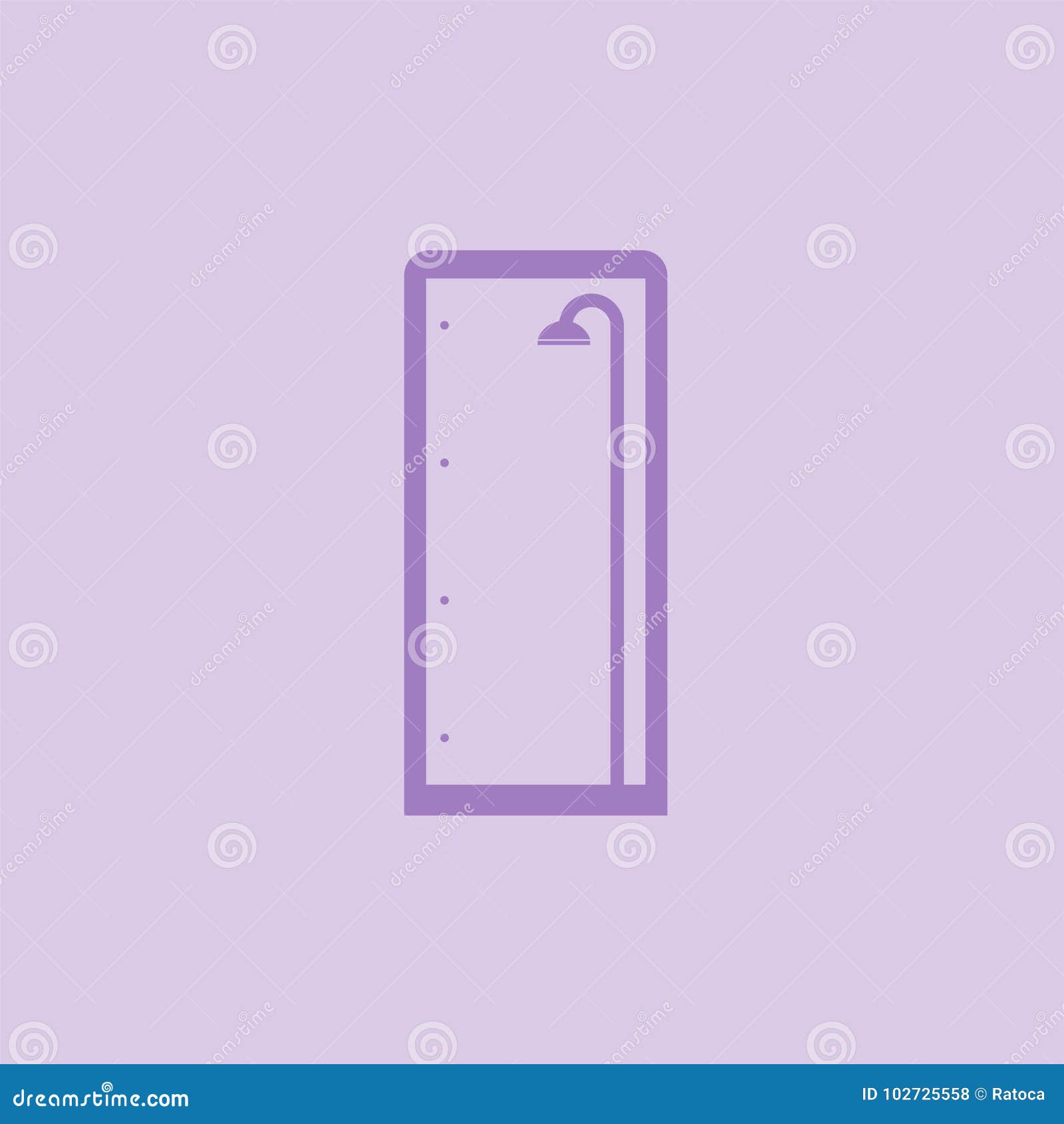 Shower enclosure icon stock vector. Illustration of shower - 102725558