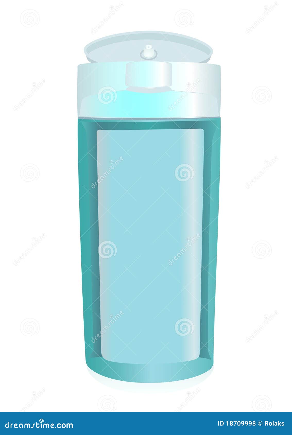Shower gel stock vector. Illustration of path, clean - 18709998