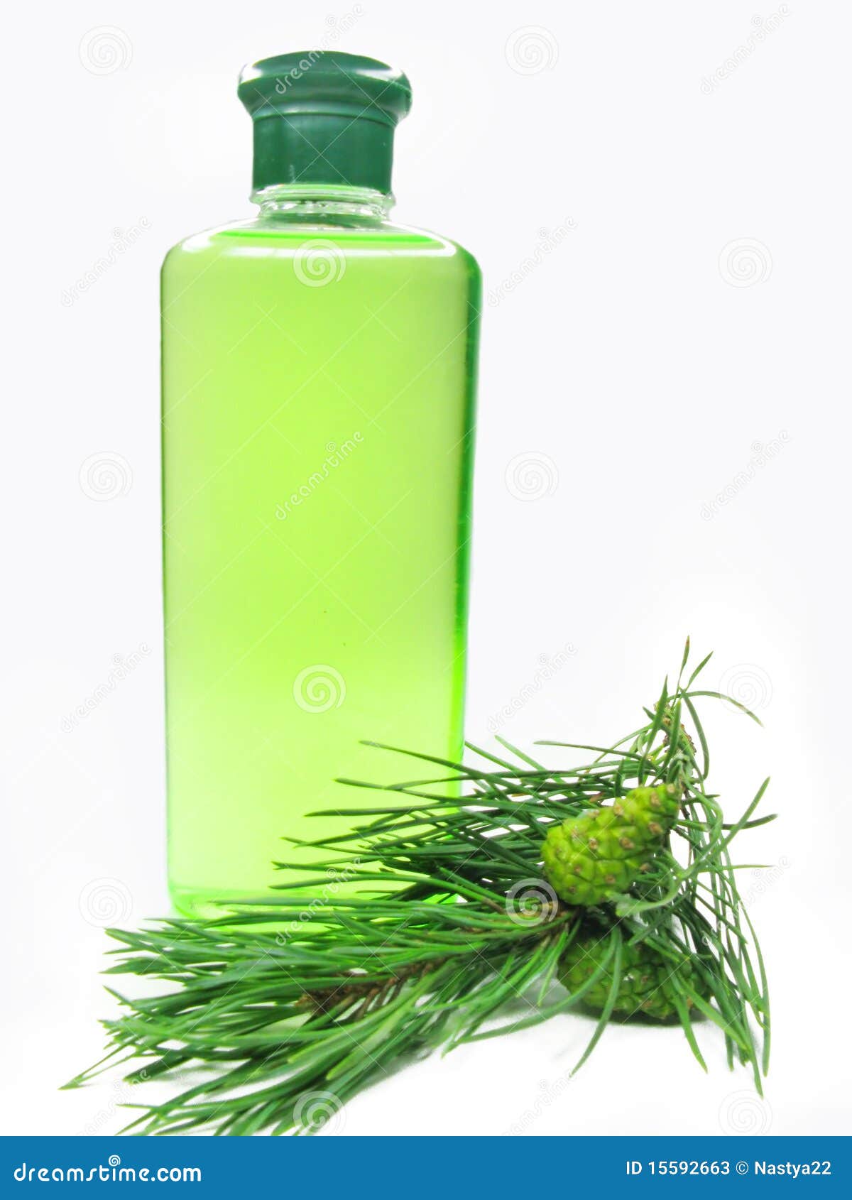 Shower Gel Bottle with Fir Extract Stock Image - Image of deodorizing ...